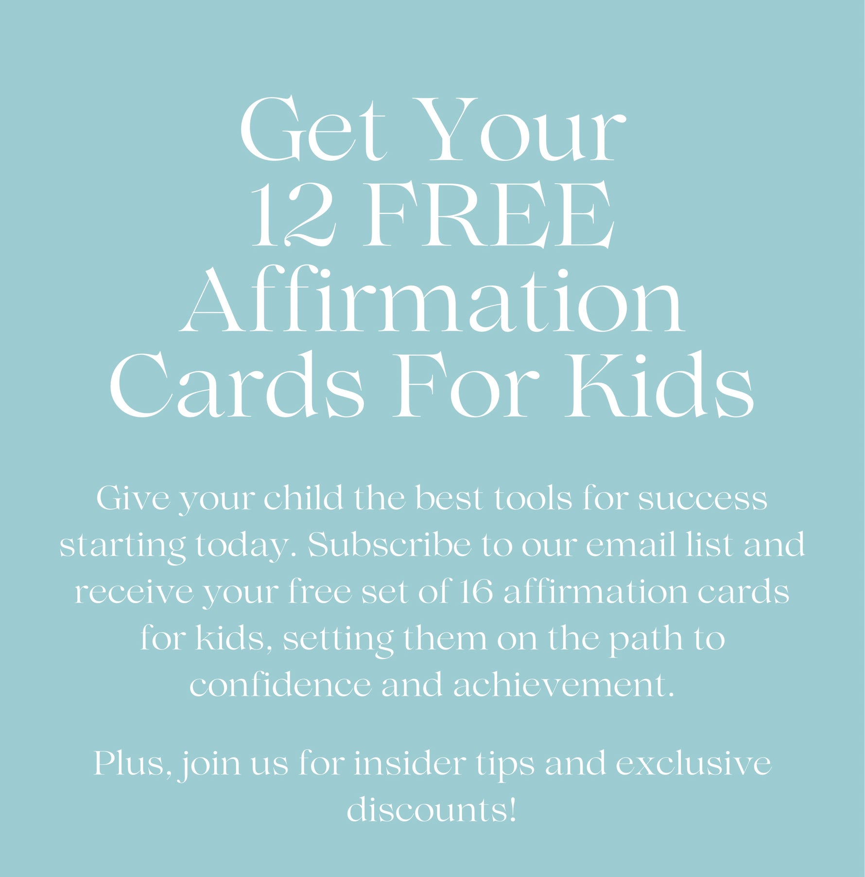Free Affirmation Cards For Kids – PrintasticKiddos